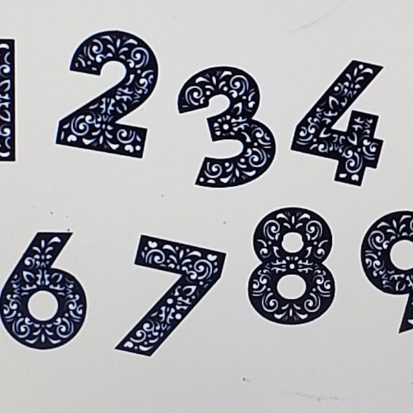 Mandala Numbers - Etsy
