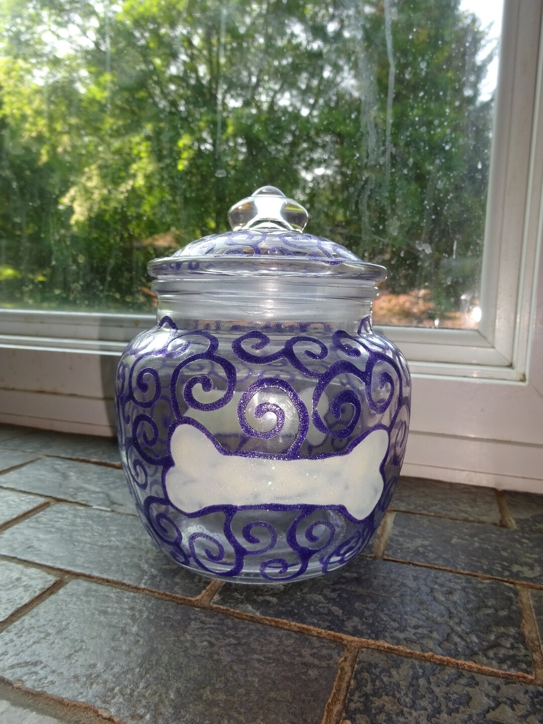 Swirls & Bone Personalized Treat Jar - Etsy Italia