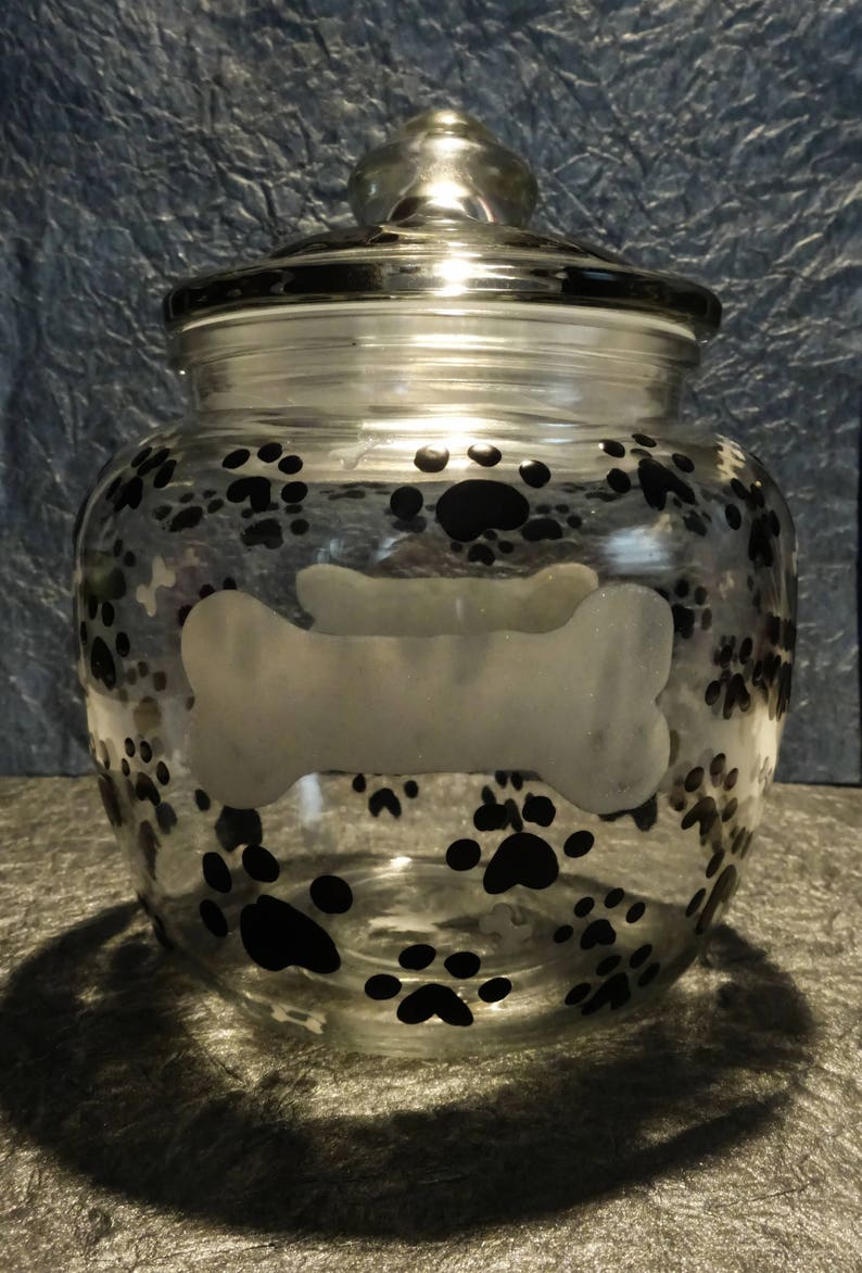Paws and Bones Treat Jar - Etsy