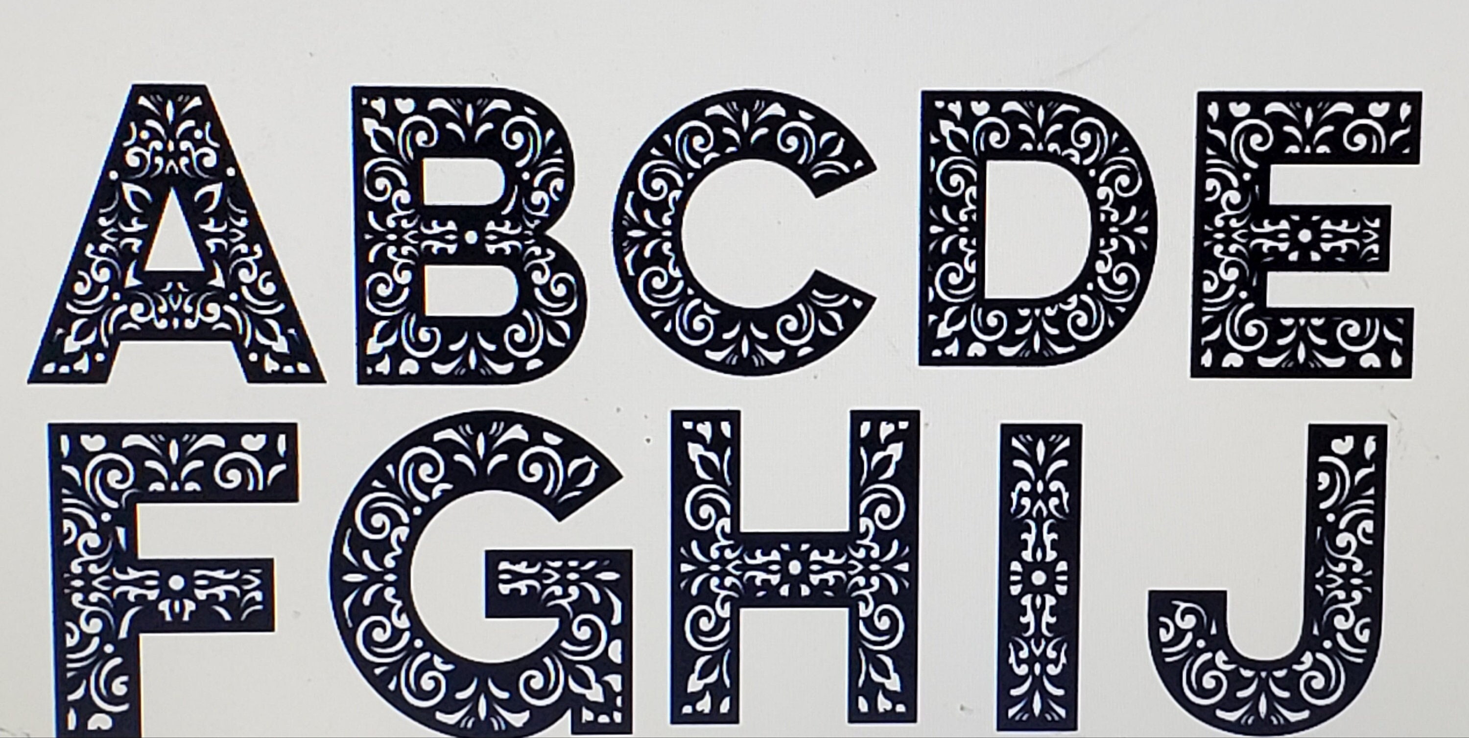 Magnetic Mandala Letters - Etsy