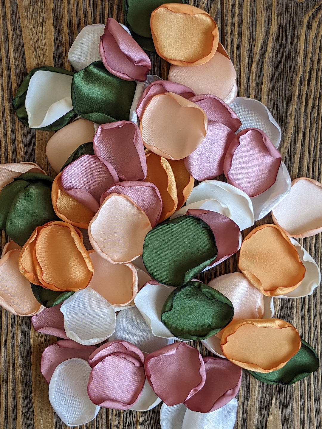 Dusty Rose Mustard Olive Rose Petals for Wedding Decor, Floral Bridal ...