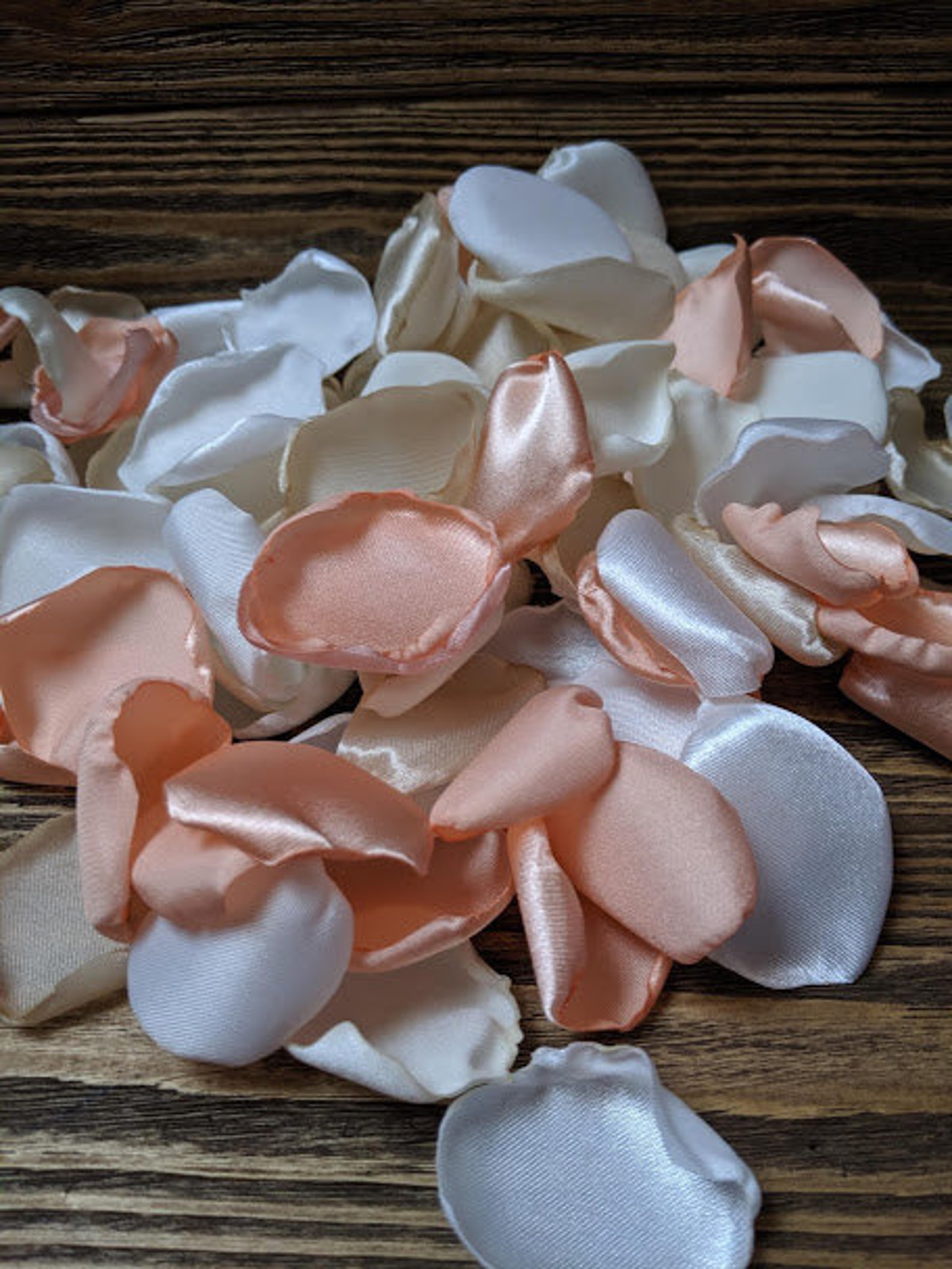 Rustic Peach Custom Rose Petals for Wedding Bridal Shower - Etsy