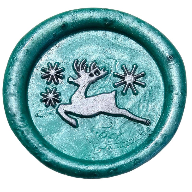 Reindeer Stamp - Etsy