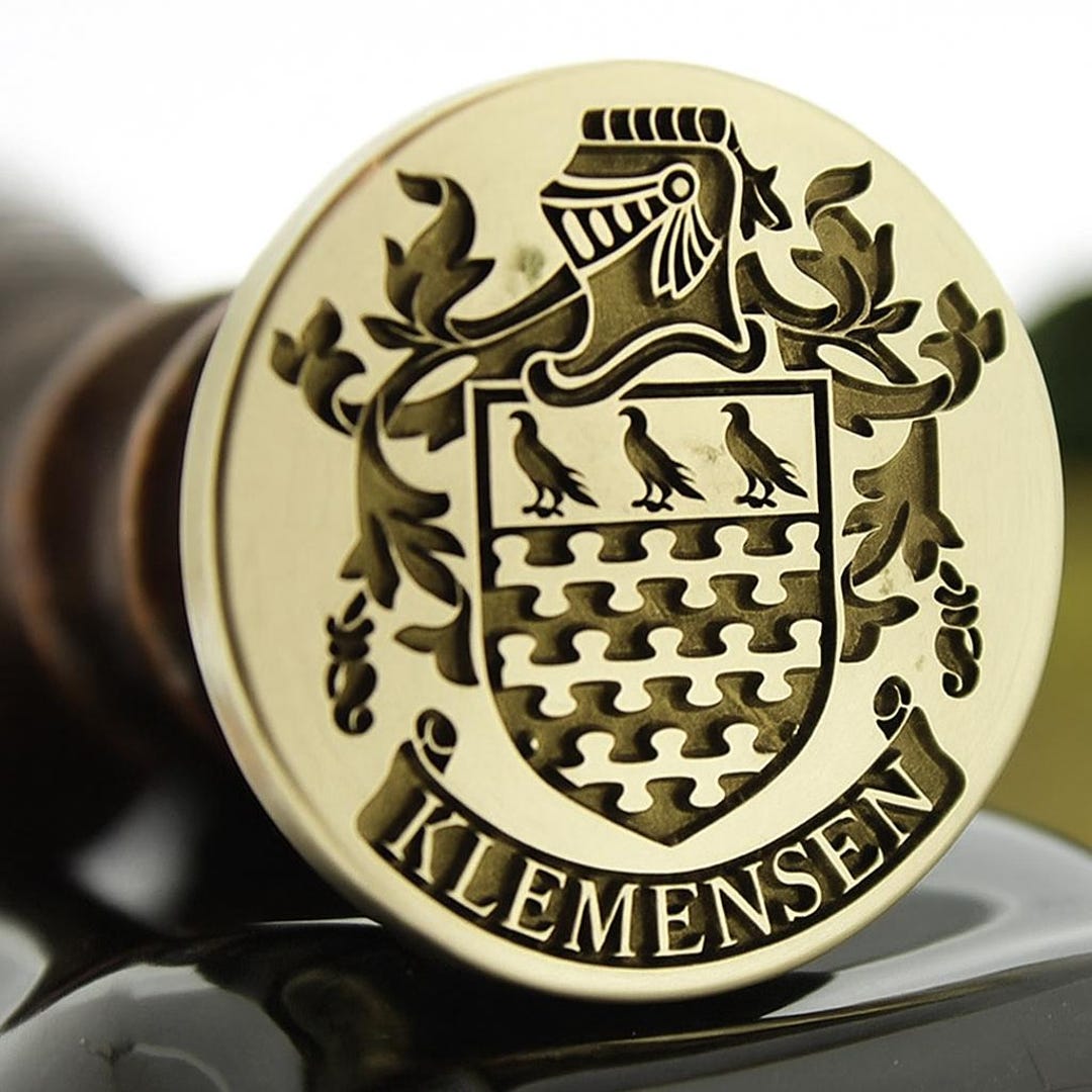 Custom WAX SEAL Stamp | Family Crest | Wedding Invitations | Personal ...