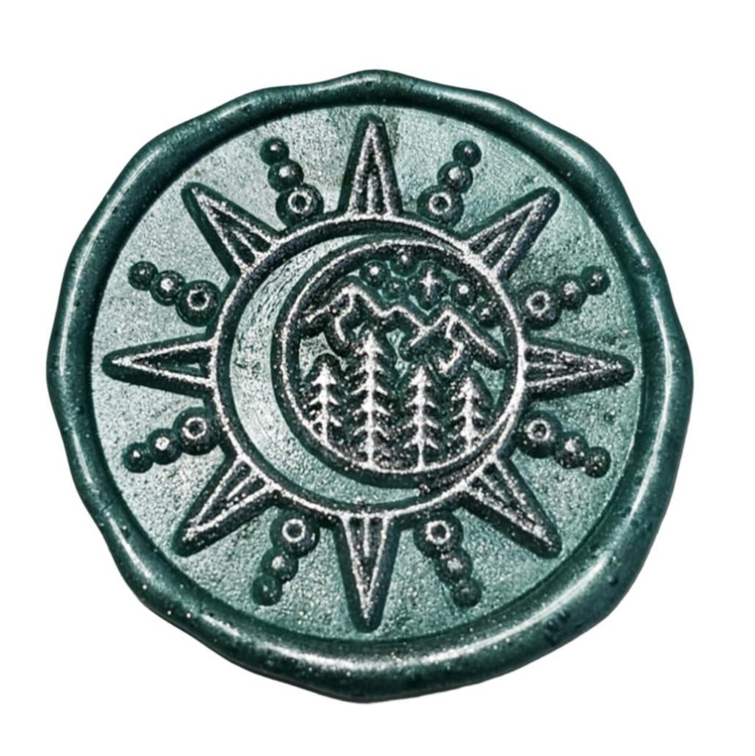 Moon | 30 Mm | WAX SEAL Stamp | Wedding Invitation | Wax Beads | Bundle ...
