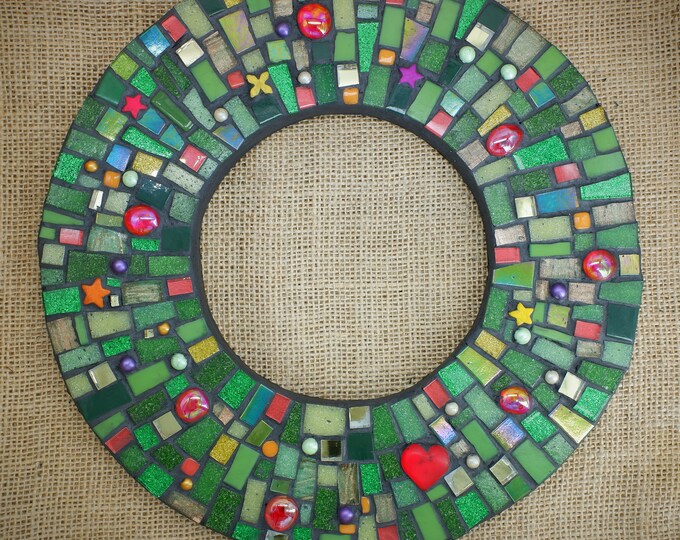 Mosaic Christmas Wreath Kit Suitable for Beginners - Etsy