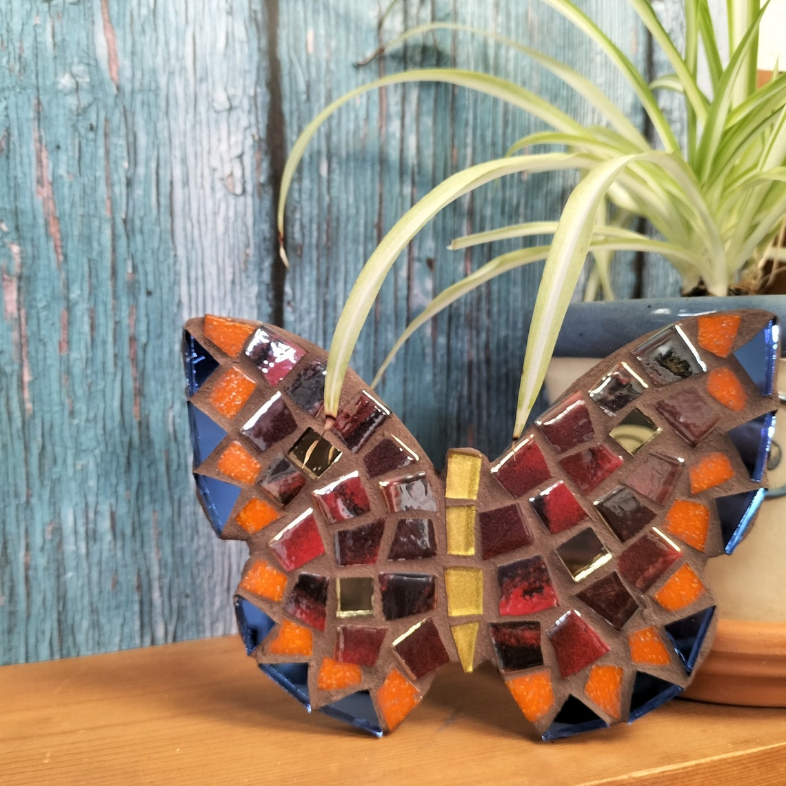 Red Butterfly Mosaic Kit Craft Kit Suitable for Beginners Precut Tiles ...