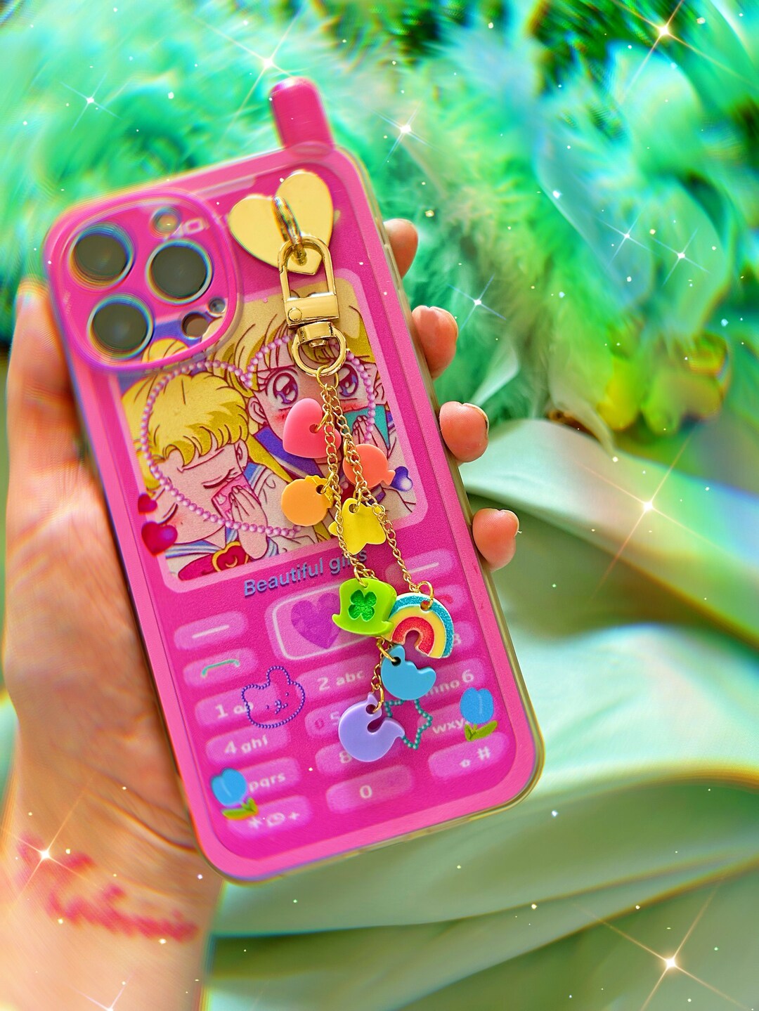 Charmed Dangle Phone Charms | St. Patrick's Day Charms | Rainbow Charms ...