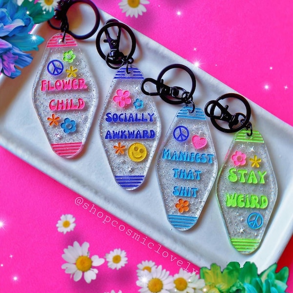 Hippie Keychain - Etsy