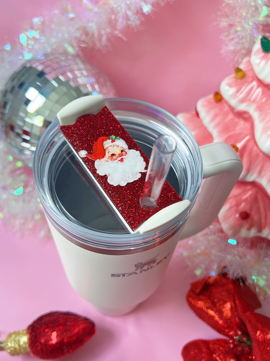 Vintage Santa Claus Tumbler H2.0 Cup Topper 40oz 30oz 20 Oz Tumbler Cup ...