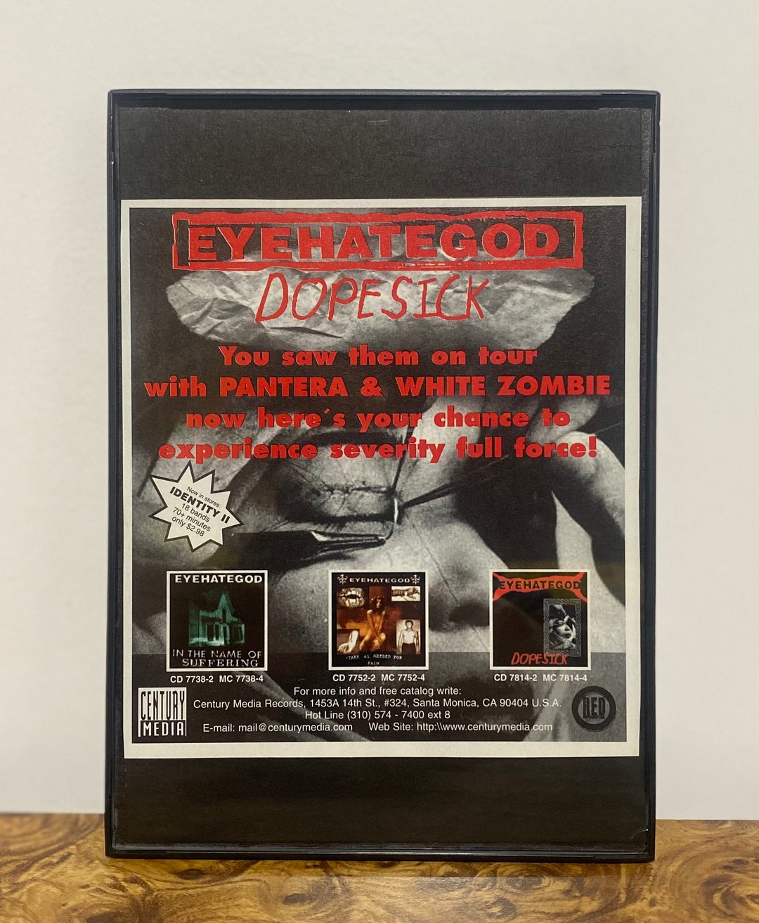 Vintage EYEHATEGOD Century Media Ad Framed Sludge Doom Metal Noothgrush ...