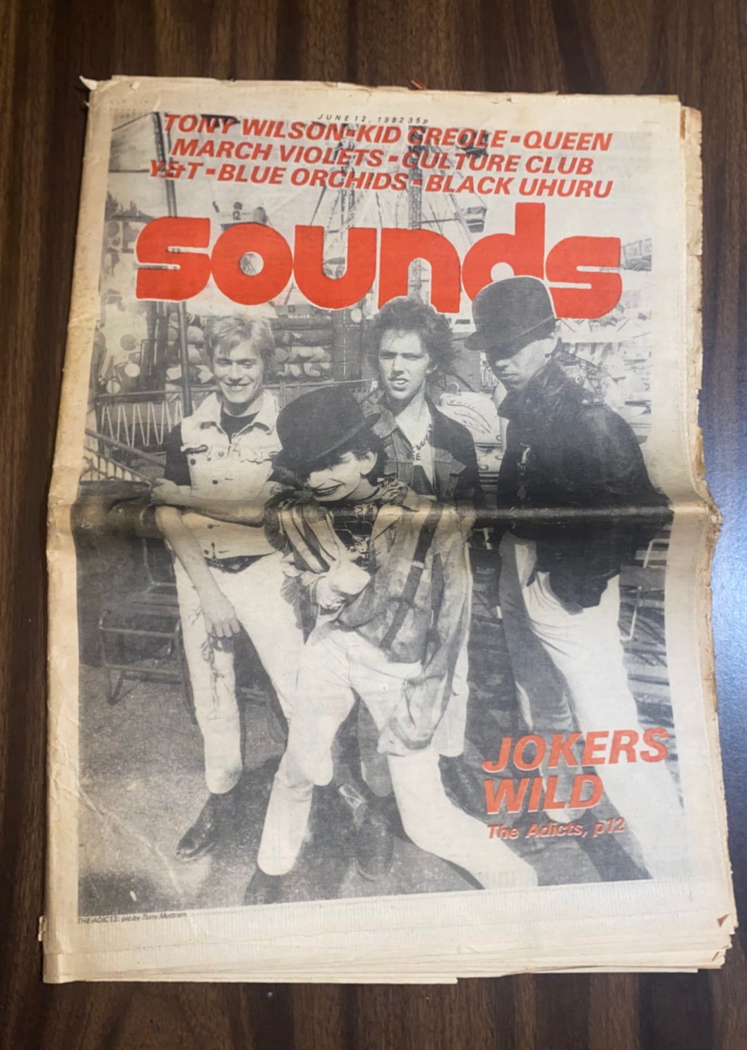 Vintage SOUNDS Newspaper Rock Magazine the Addicts Y&T Queen Culture ...