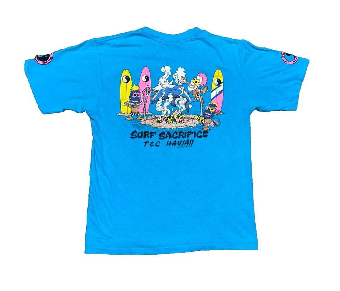Vintage T&C Surf Designs Surf Sacrifice T Shirt - Etsy