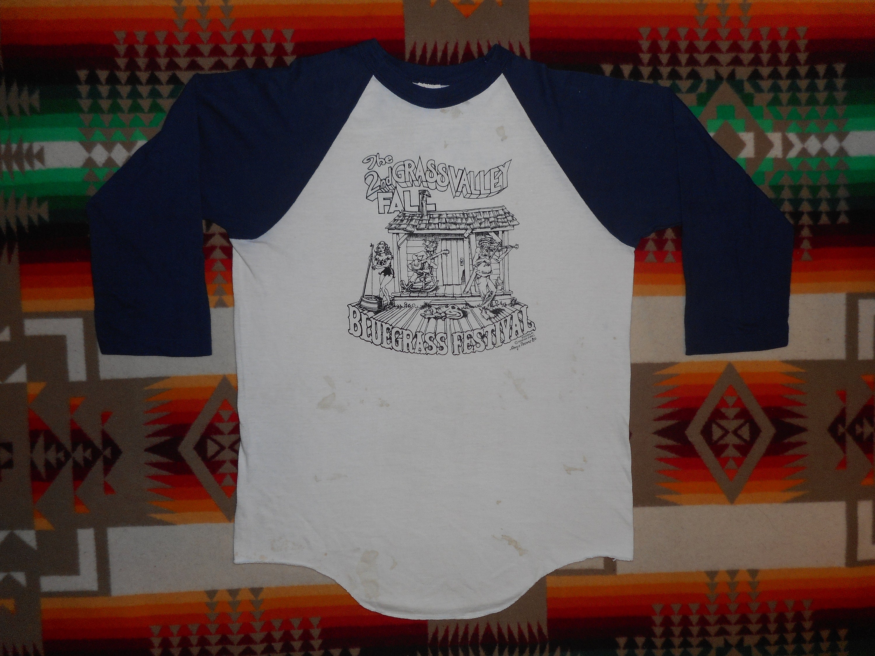 2nd Grassvalley Fall Bluegrass Festival Raglan T Shirt Sz S | Etsy