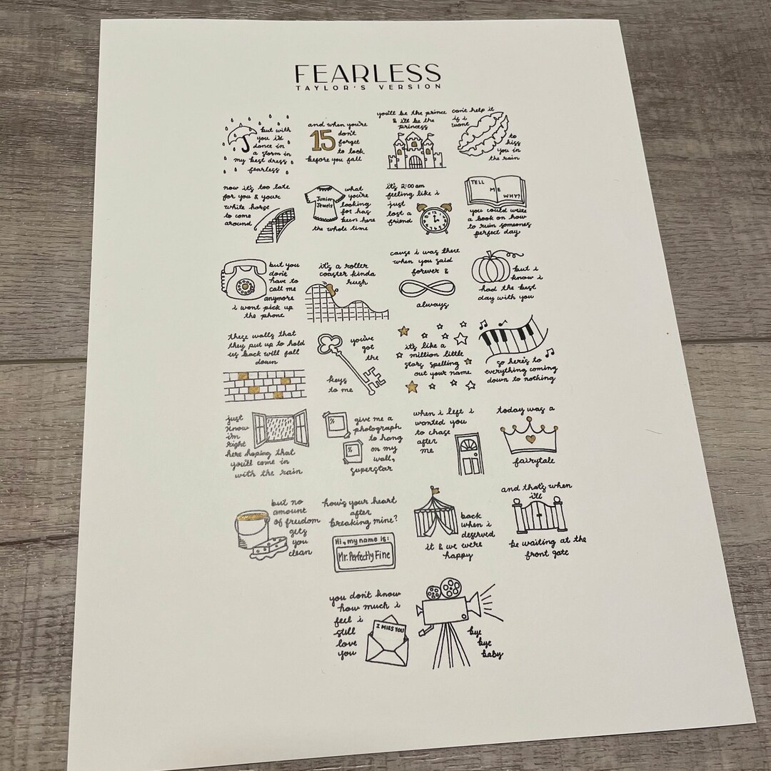 FEARLESS (TV) Album Art Print - Etsy