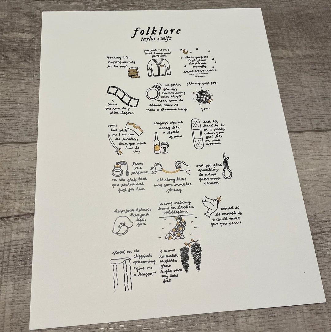 Folklore Album Art Print - Etsy