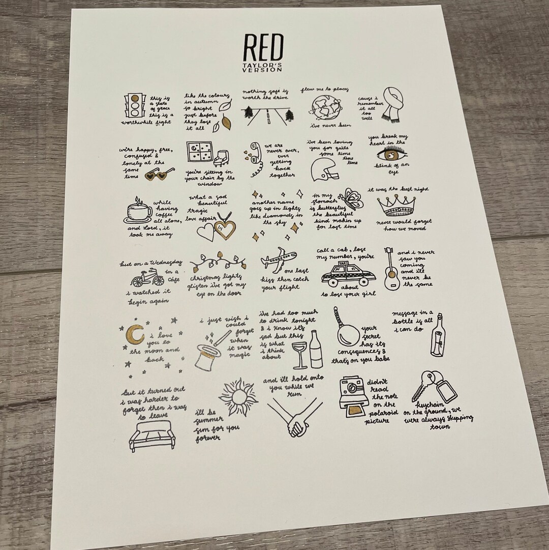 RED TV Album Art Print - Etsy