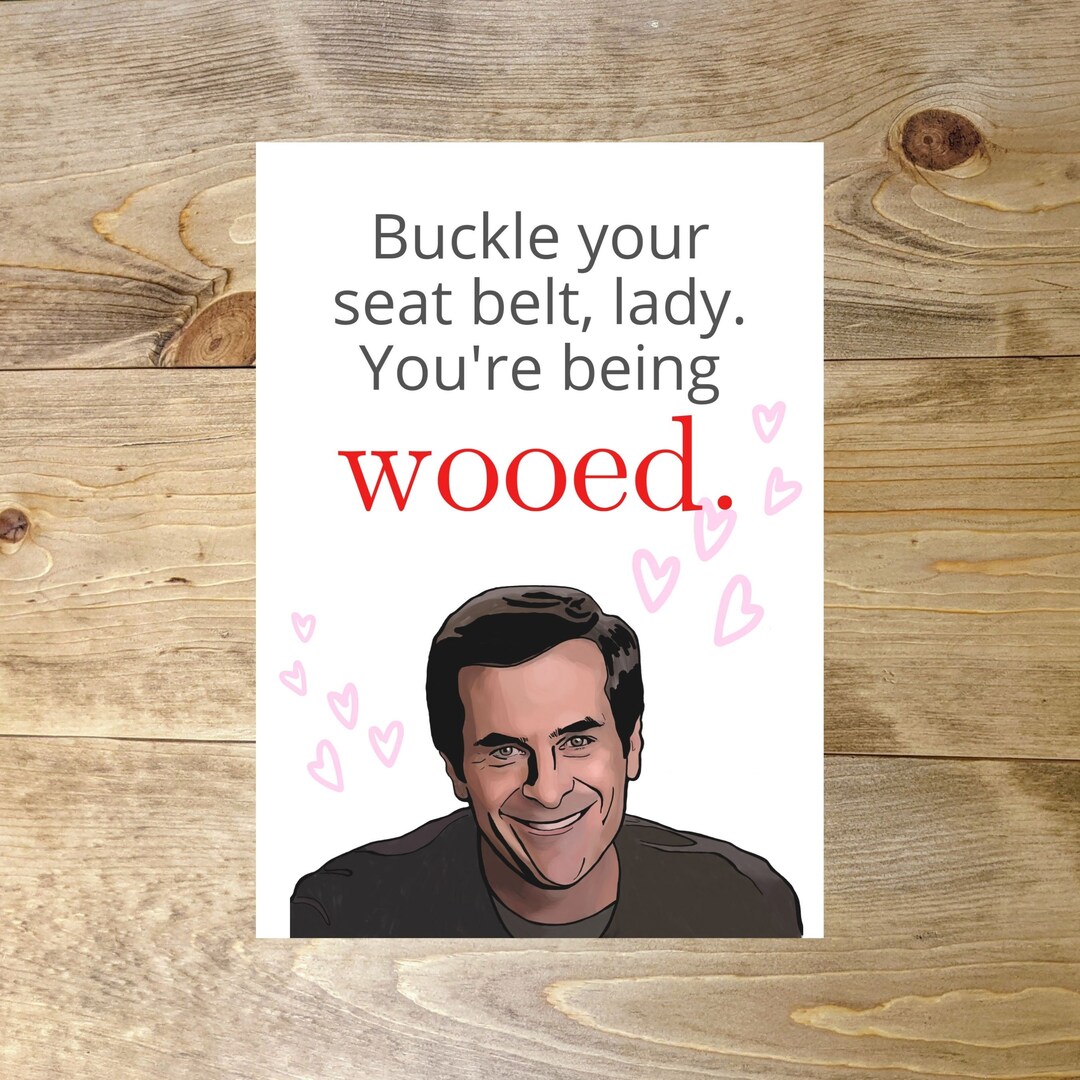 You're Being Wooed Love/valentines Day Card - Etsy