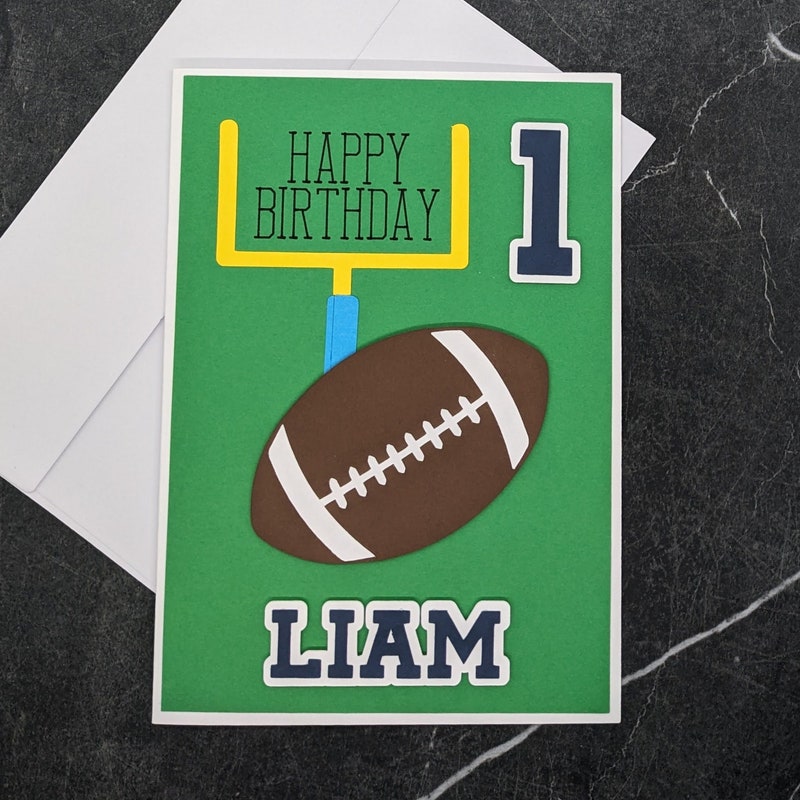 Football Birthday Cards Etsy Football Birthday Cards Etsy