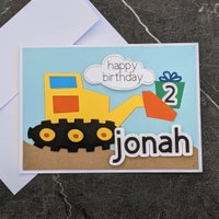 Birthday Card Boy, Happy Birthday Card, Construction Birthday Card ...