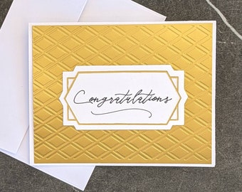 Gold Congratulations - Etsy