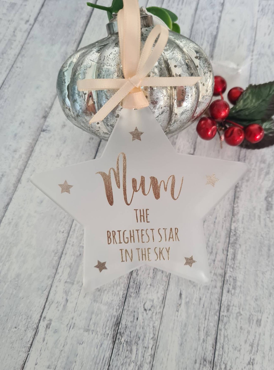 Mam Mum Mom Mummy the Brightest Star in the Sky Frosted - Etsy