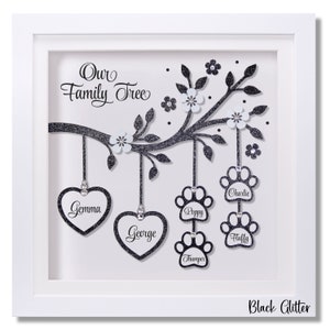 Personalised Family Tree Frame Family Tree Gift Family Gift Family Tree ...