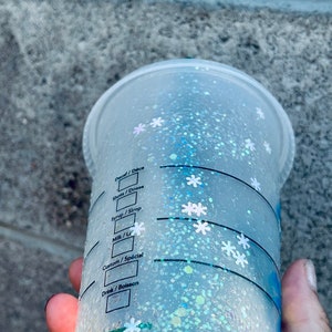 Snowflake Starbucks Cup, Starbucks Glitter Cold Cup, Winter Starbucks ...