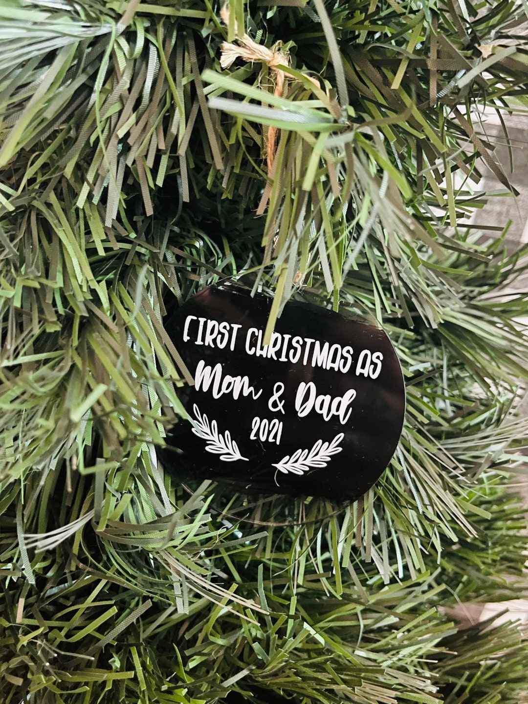 Mom and Dad Christmas Ornament, First Christmas Parents Gift, Parents ...
