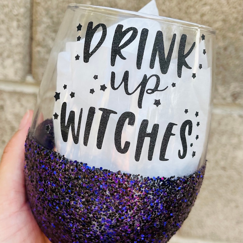 Halloween Wine Glass - Etsy
