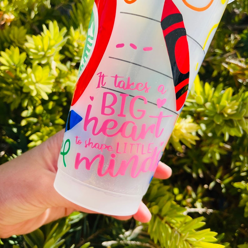 Teacher Starbucks Cup Personalized Starbucks Cup Back to - Etsy