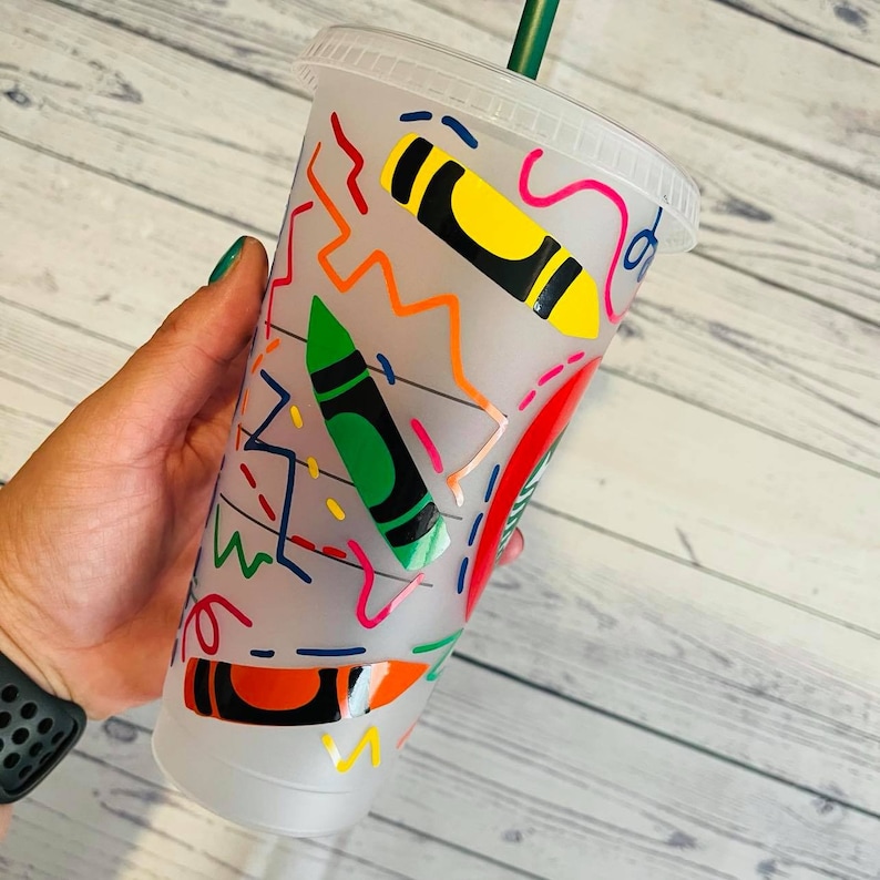 Teacher Starbucks Cup Personalized Starbucks Cup Back to - Etsy