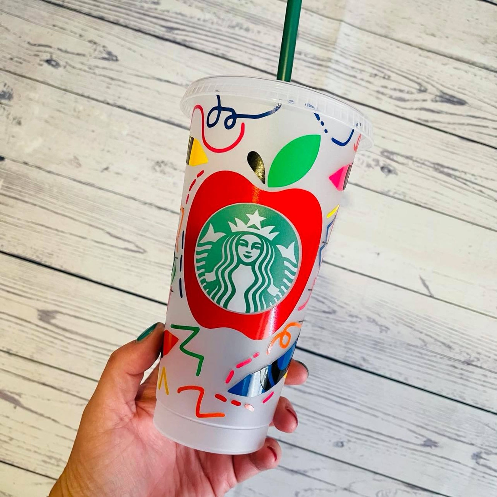 Teacher Starbucks Cup Personalized Starbucks Cup Back to - Etsy