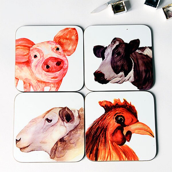 Animal Coaster - Etsy