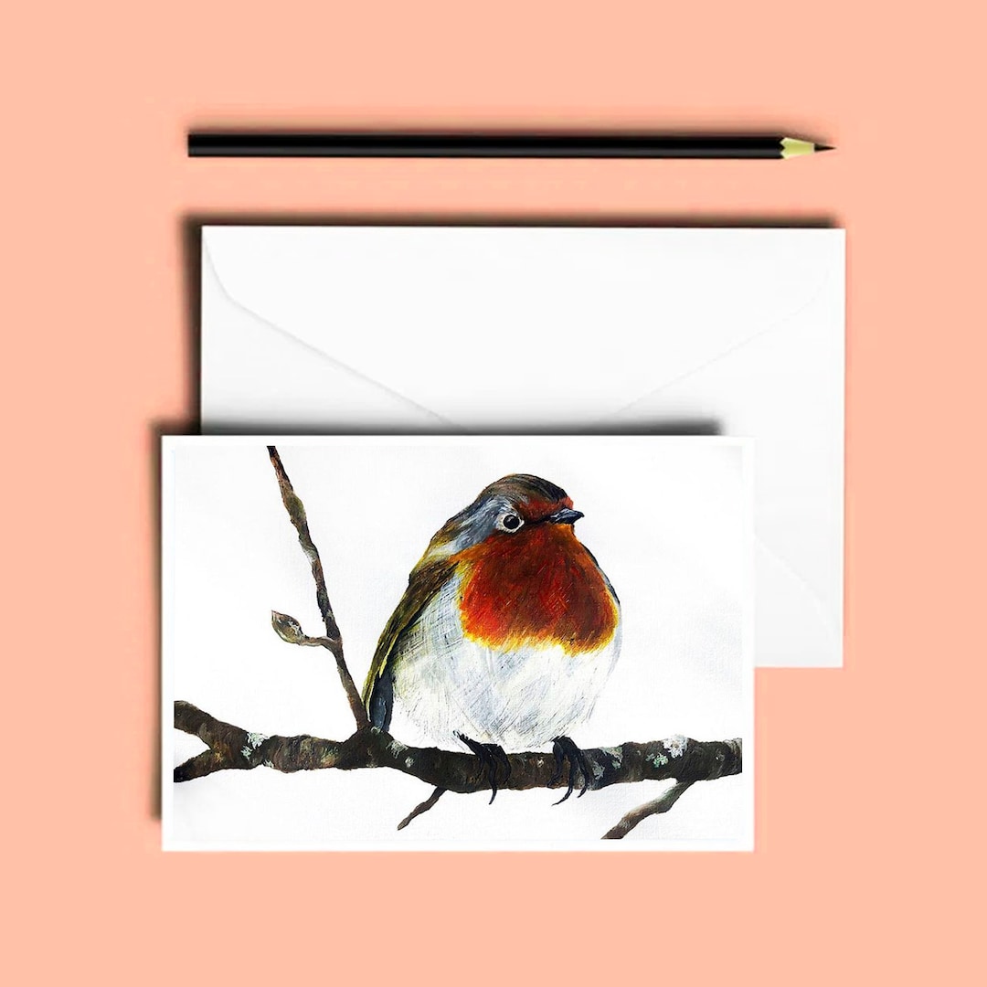 Robin Greeting Card, Animal Birthday Card, All Occasion Card, Animal ...
