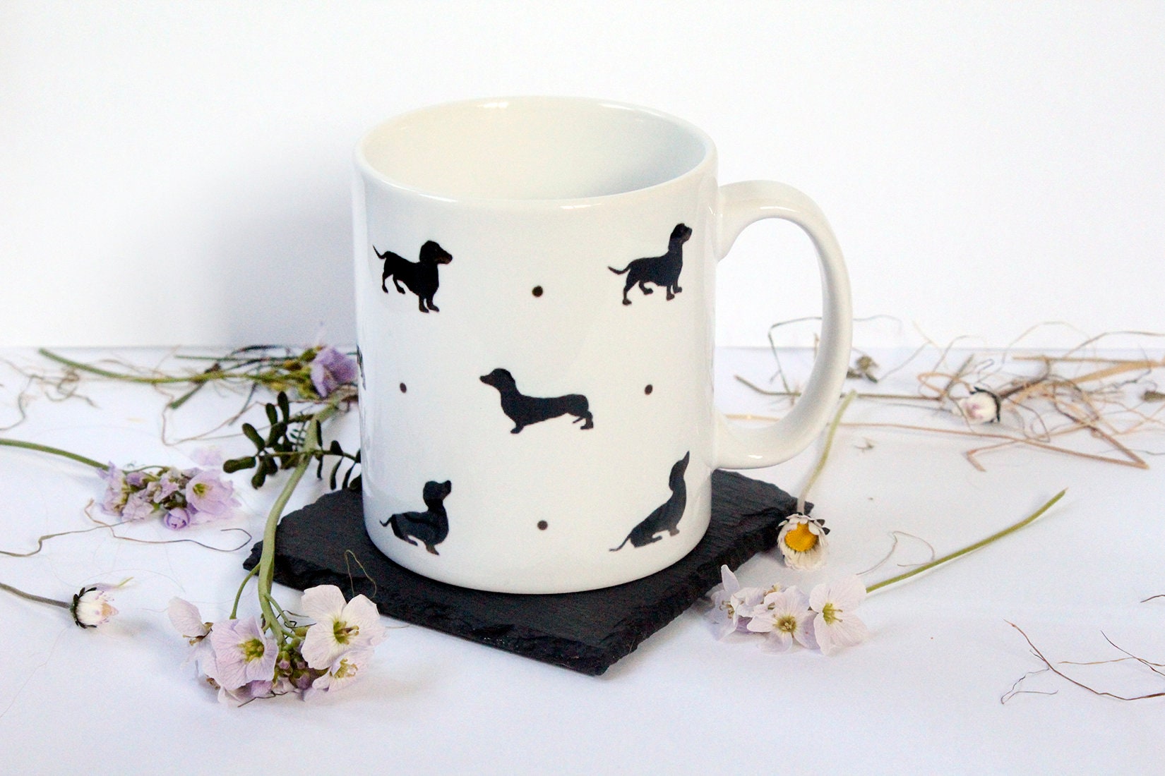 Dachshund Mug Cute Dog Cup Coffee Mug Pet Gift Dog Lover | Etsy