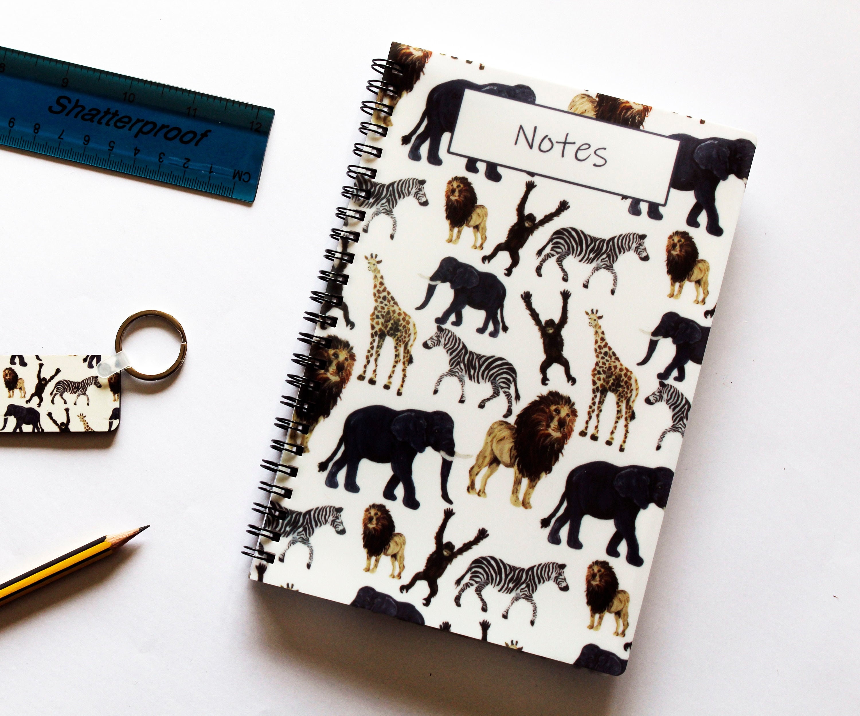 Safari Animal Notebook Back to School Accessories Lion - Etsy