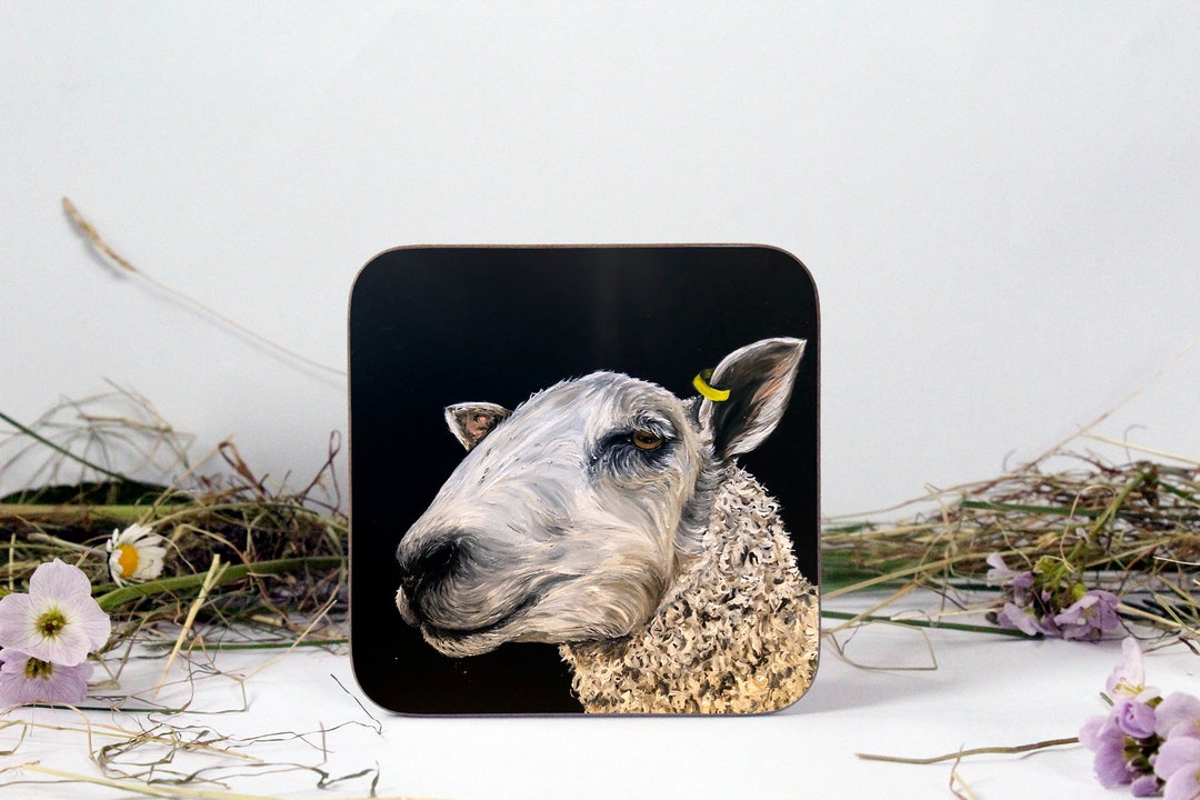 Sheep Coaster, Farm Animal Dinnerware, British Farming, Wool, Lamb ...