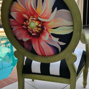 PINK FLOWER CHAIR - Etsy