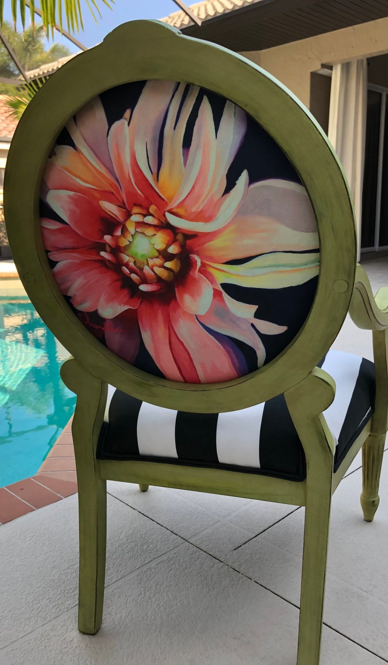 PINK FLOWER CHAIR - Etsy
