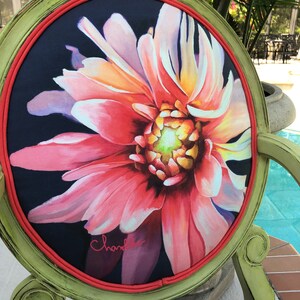 PINK FLOWER CHAIR - Etsy