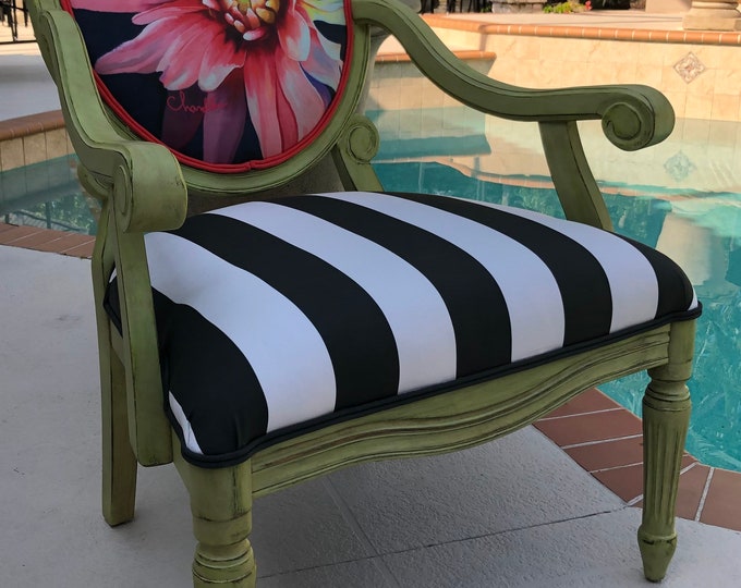 PINK FLOWER CHAIR - Etsy