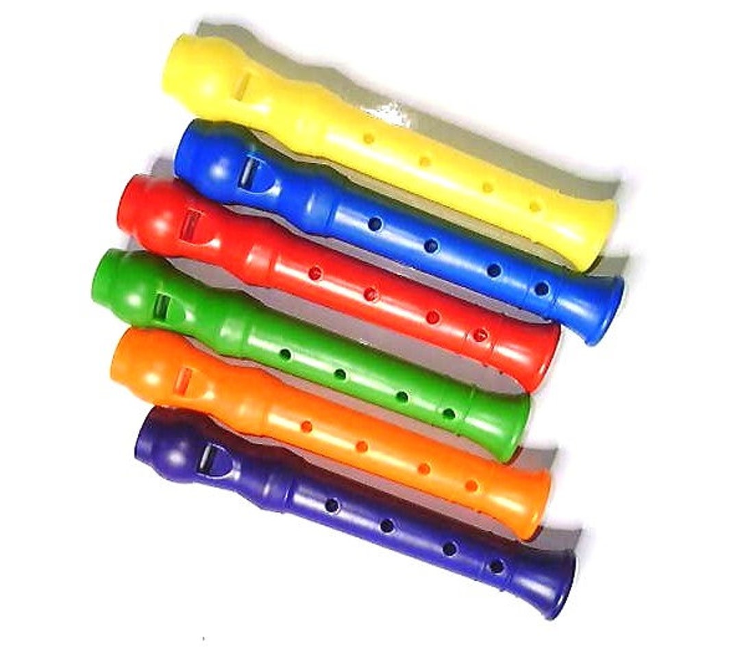 6 Mini Flutes Whistles- Noisemakers Party Favors Fillers Pinata Toys ...