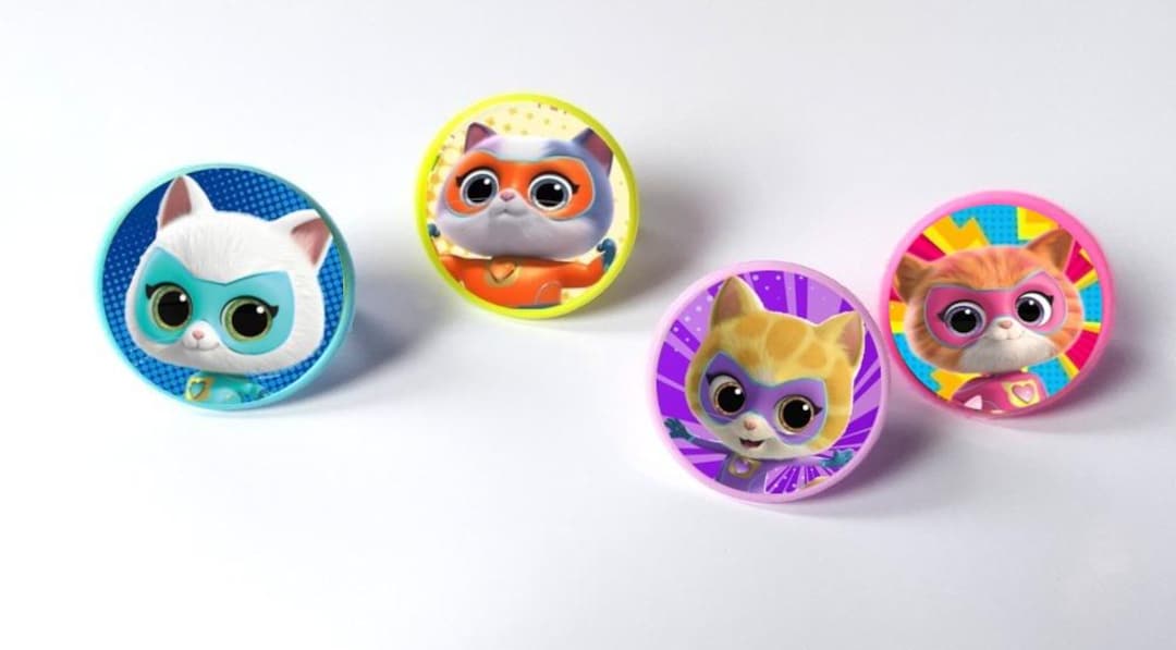 Kitties - 12 Cupcake Rings Toppers- Party Favors Pinata Toys Grab Bag ...