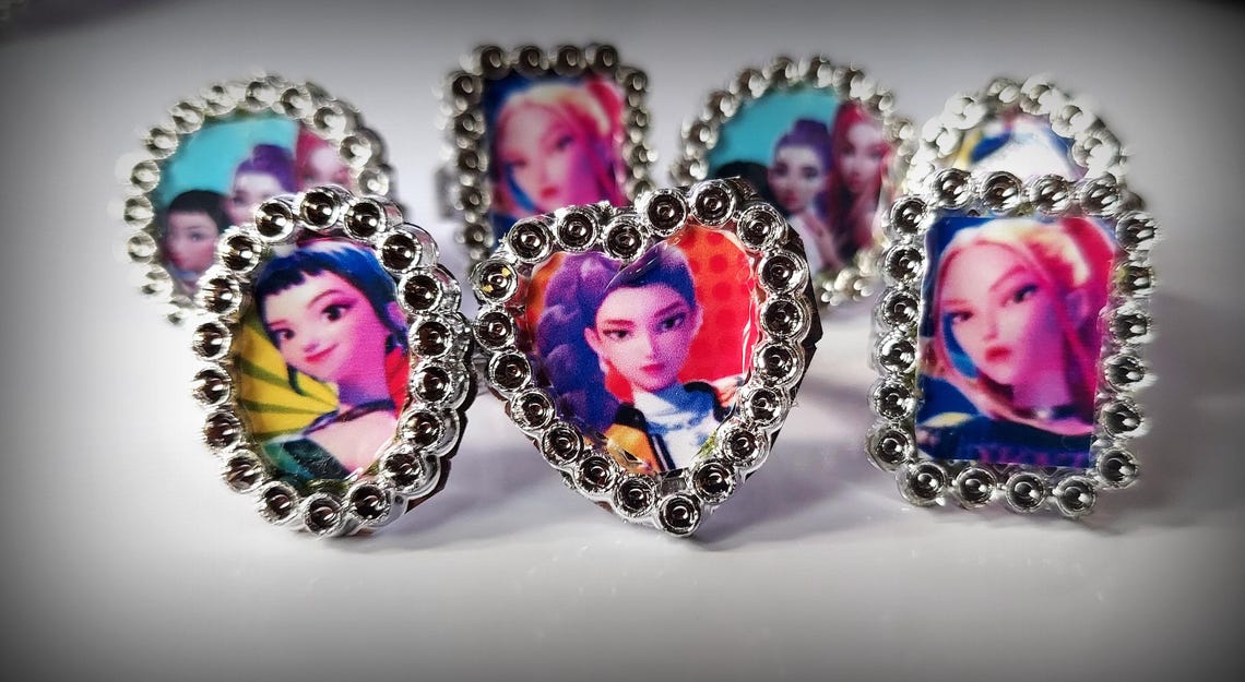 Kpop- 6 Rings - Kids Party Favors Toys Prizes Gifts Pinata Fillers Kids ...