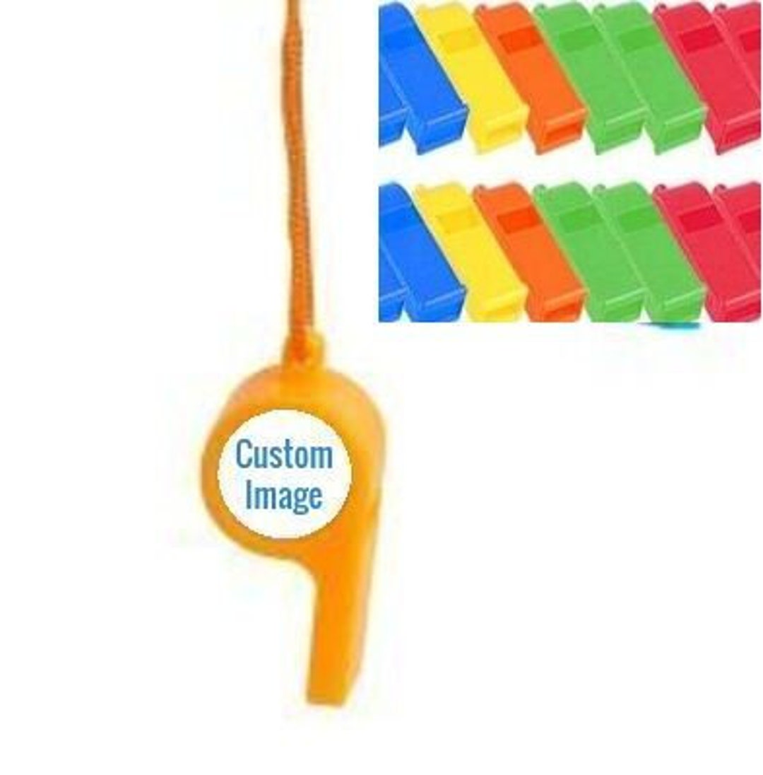Custom Personalize 8 Whistles - Your Theme Party Favors, Loots, Grab ...