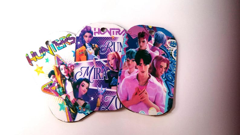 Kpop - 6 Chipboard Dog Tags - Party Favors, Toys, Birthday Prizes ...