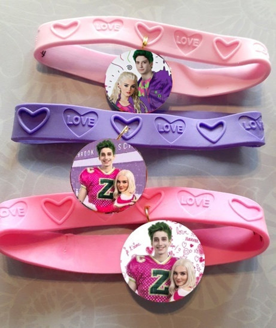 Zombies Bracelets - 6 Silicone Rubber Bracelets- Kids Party Favors Toys ...