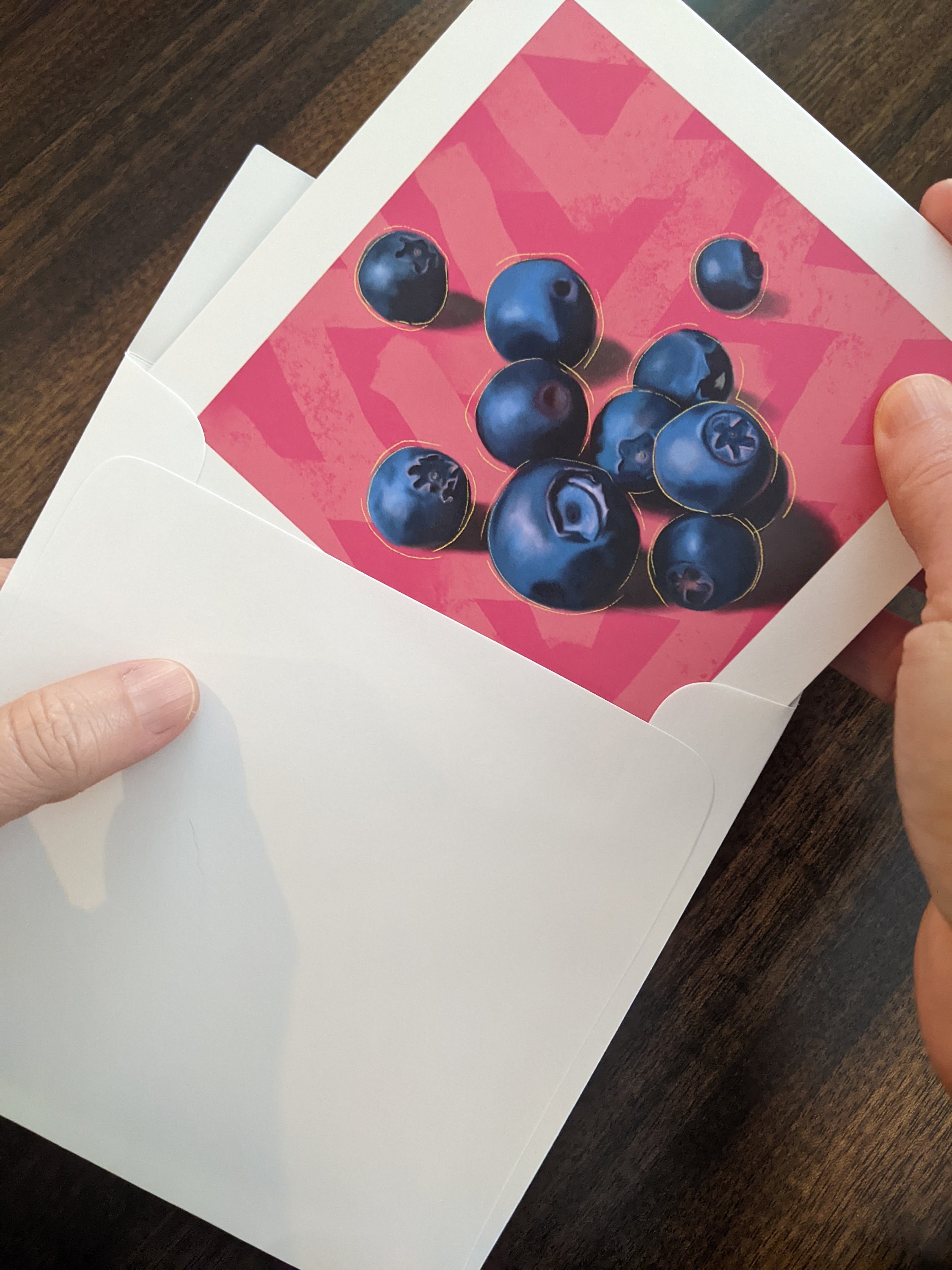 Blueberry Card Pack, Cards for Friends, Housewarming Gift, Greeting ...