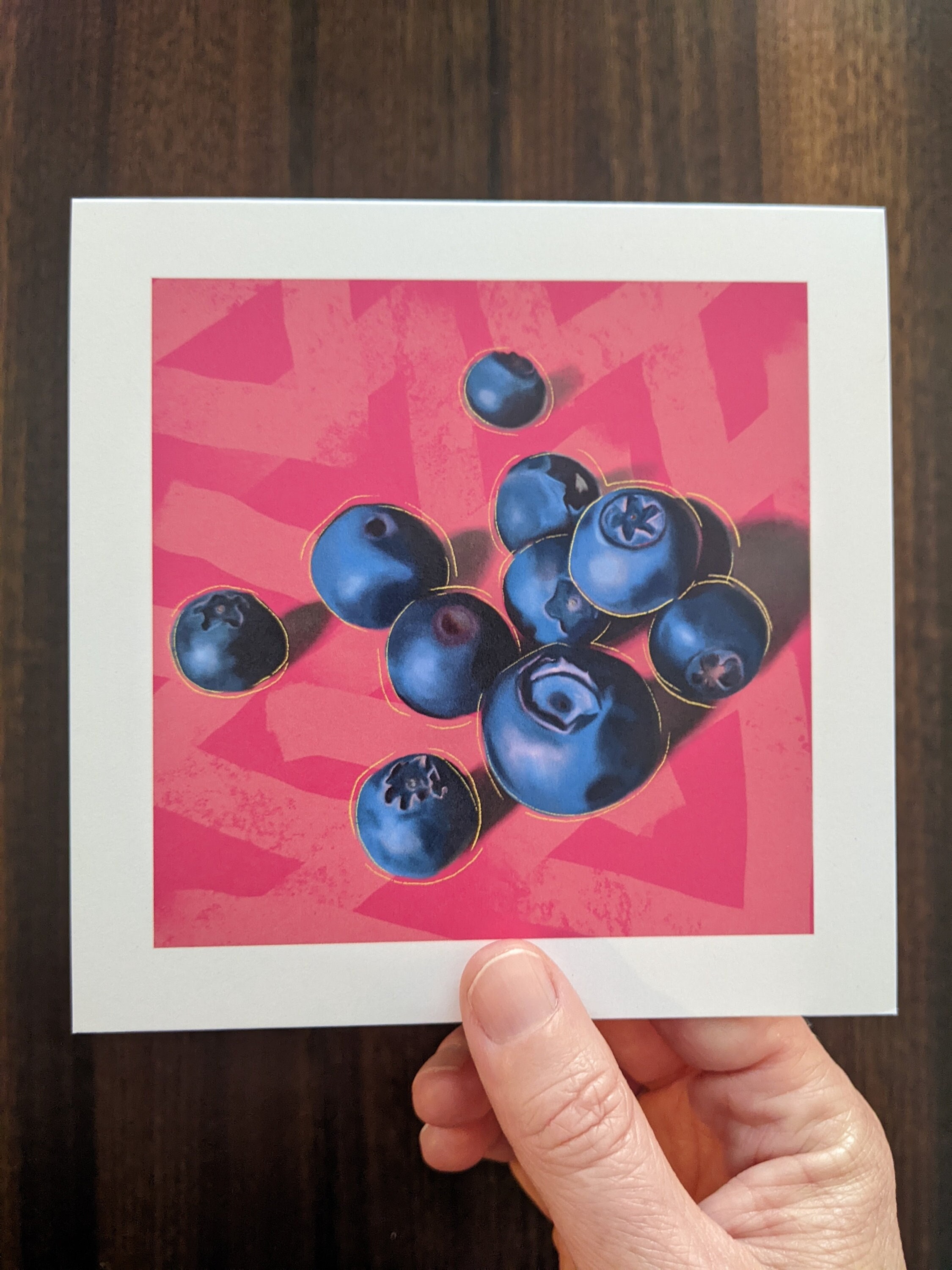 Blueberry Card Pack, Cards for Friends, Housewarming Gift, Greeting ...